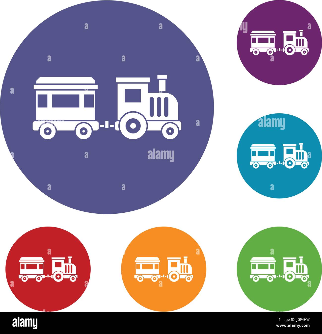 Toy train icons set Stock Vector Image & Art - Alamy
