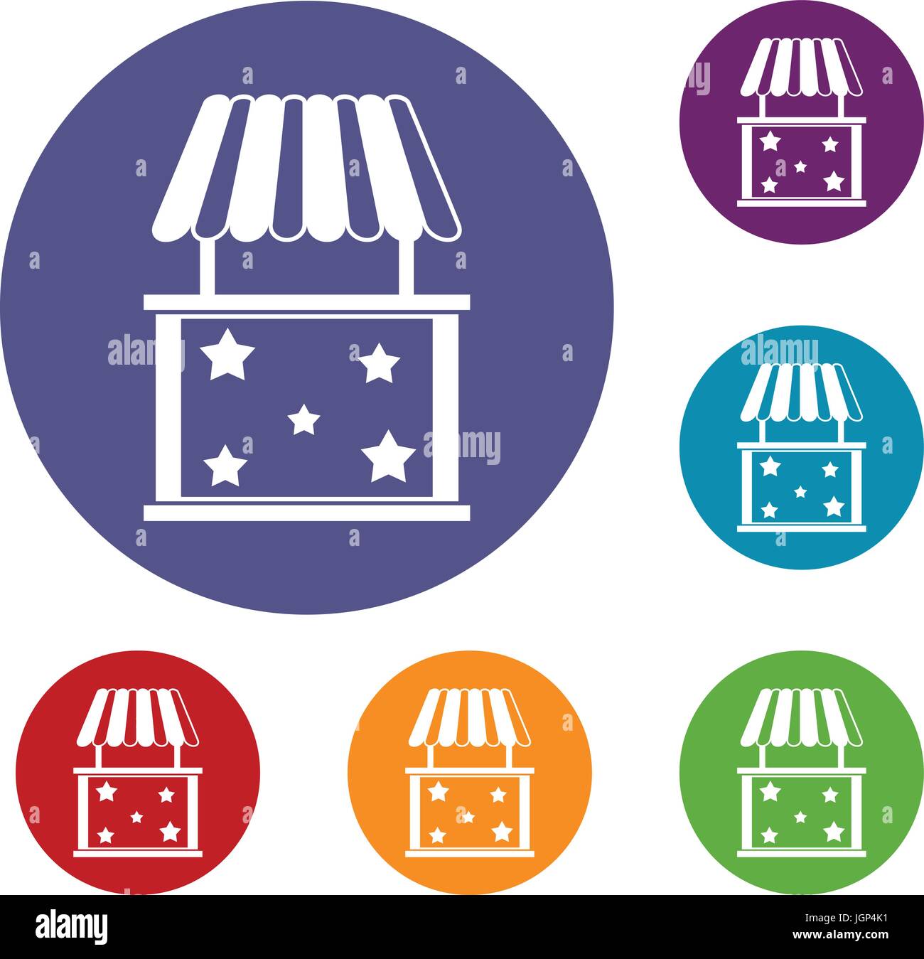 Kiosk icons set Stock Vector Image & Art - Alamy