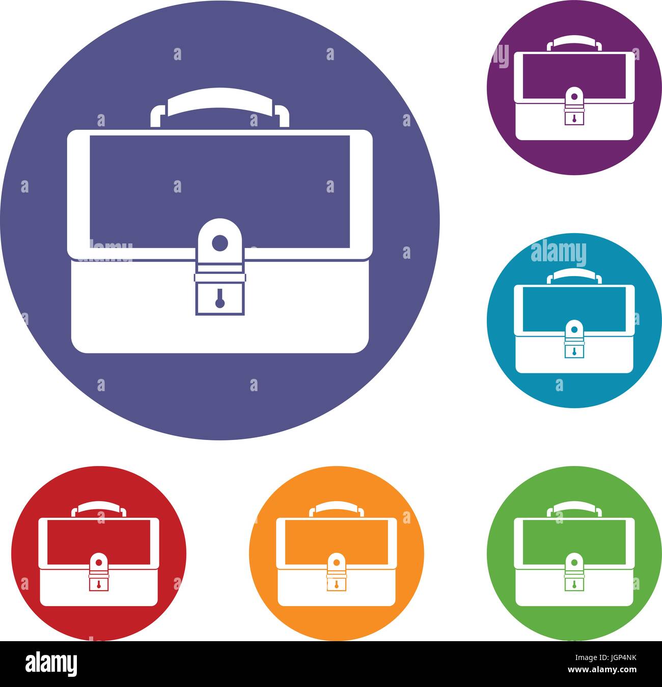 Briefcase icons set Stock Vector Image & Art - Alamy