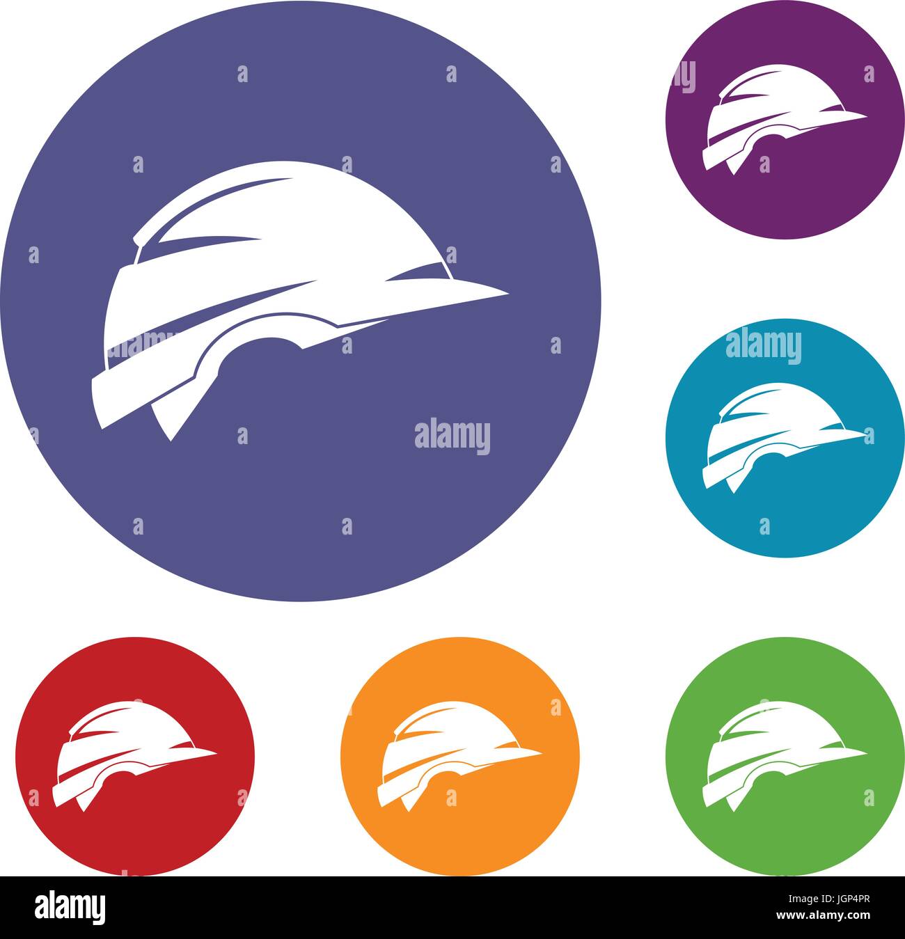 Construction helmet icons set Stock Vector Image & Art - Alamy