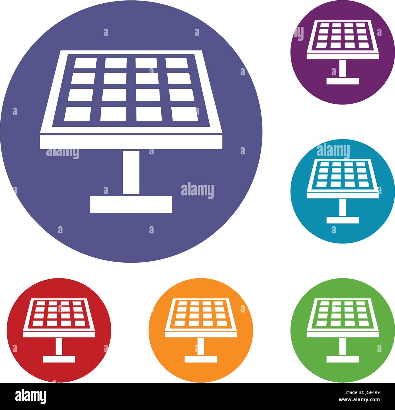 Solar cell circle Stock Vector Images - Alamy