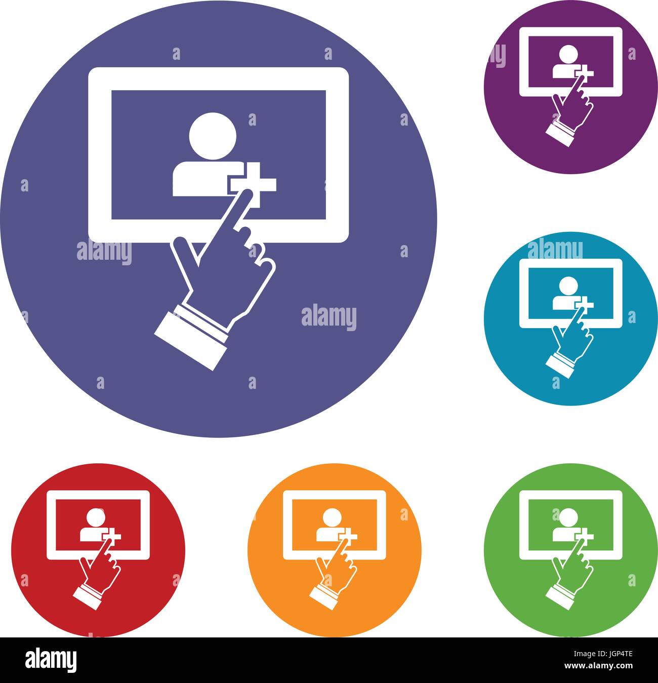 Click digital tablet green screen hi-res stock photography and images ...