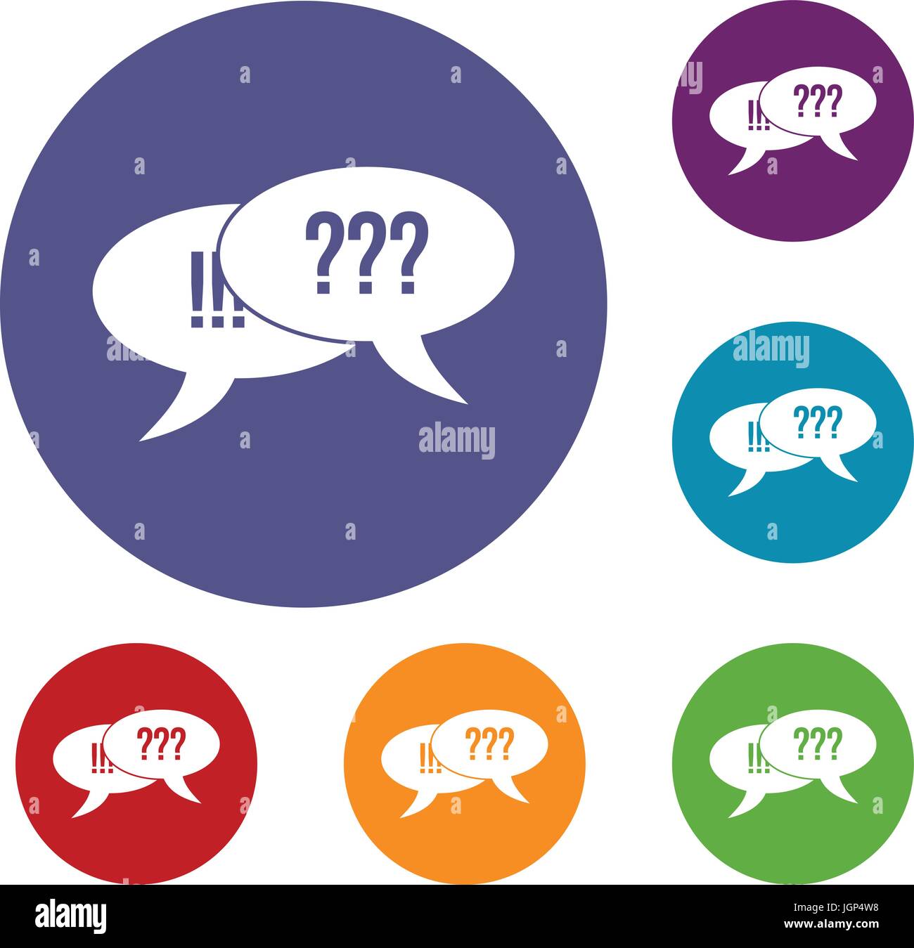 Red question mark blue exclamation Stock Vector Images - Alamy