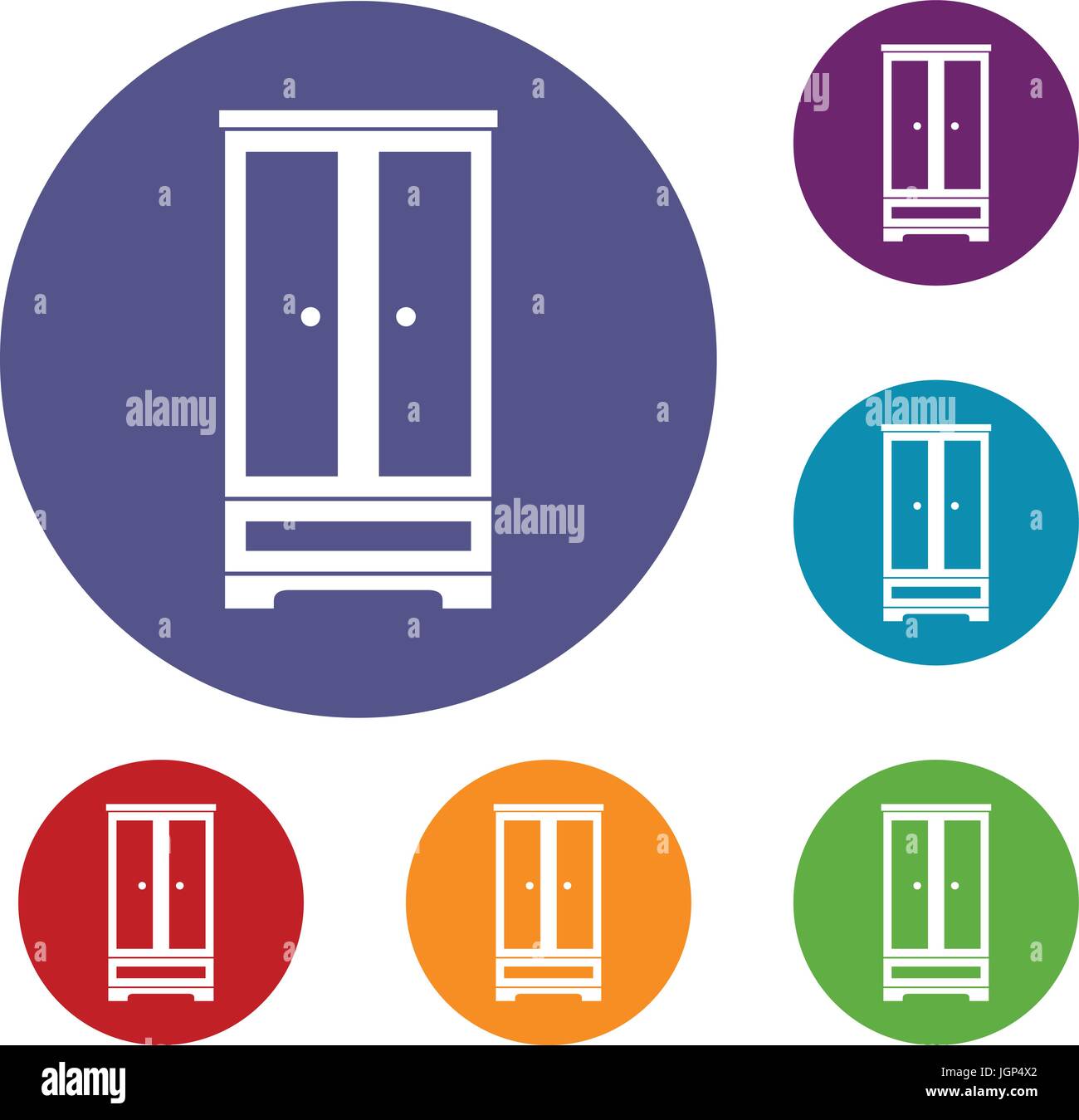 Wardrobe icons set Stock Vector Image & Art - Alamy
