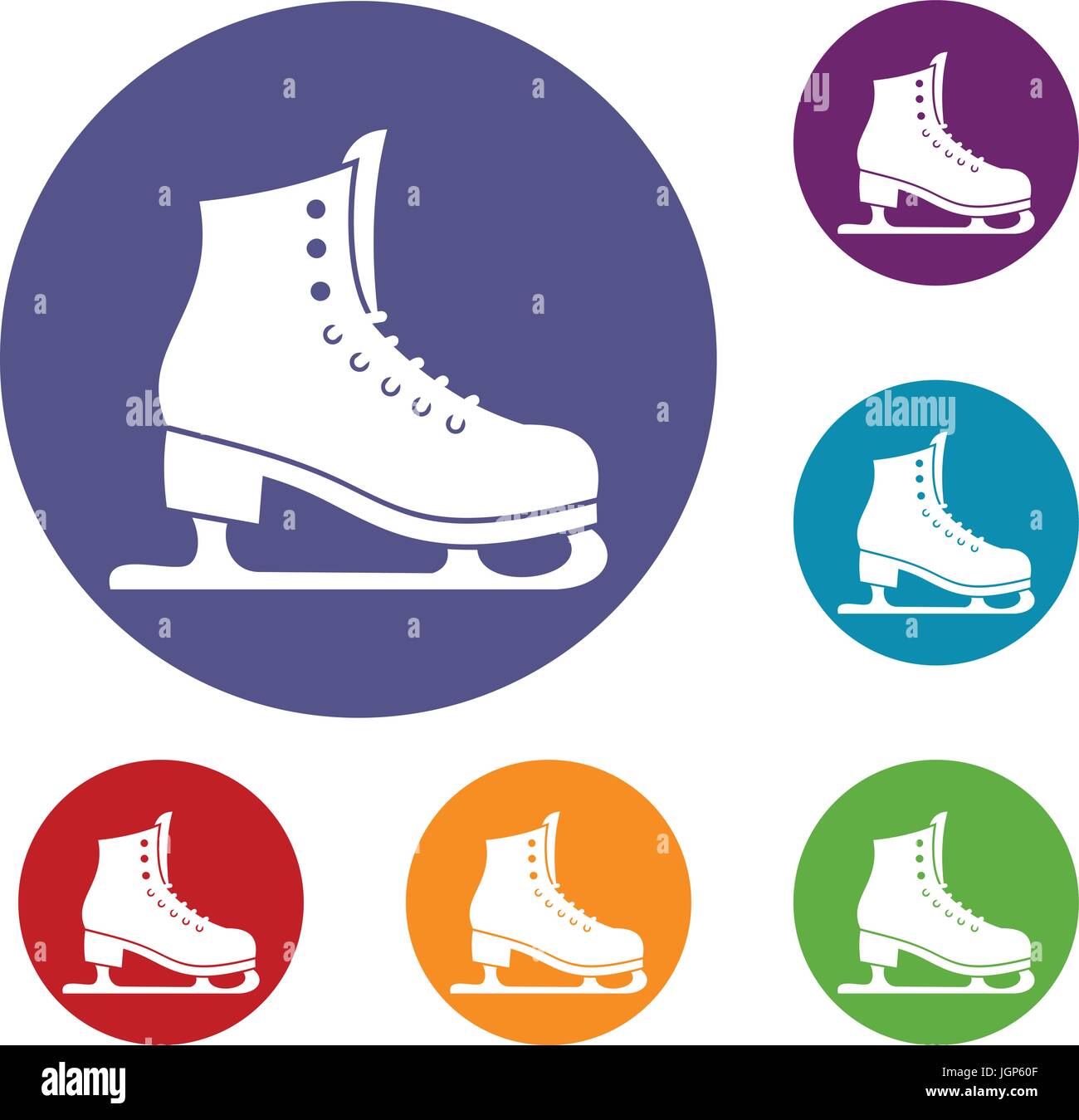 Skates icons set Stock Vector Image & Art - Alamy
