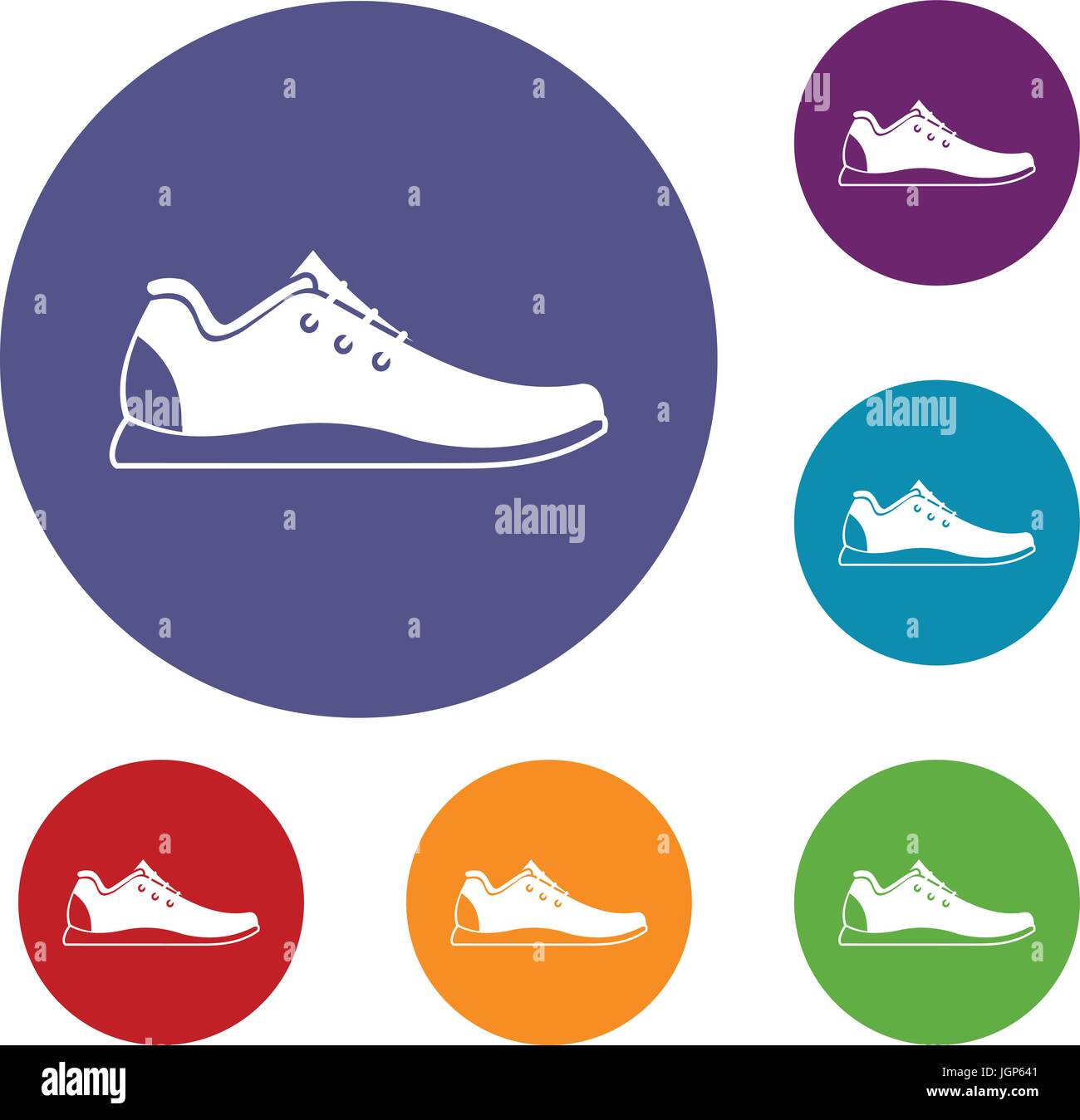 Athletic shoe icons set Stock Vector Image & Art - Alamy