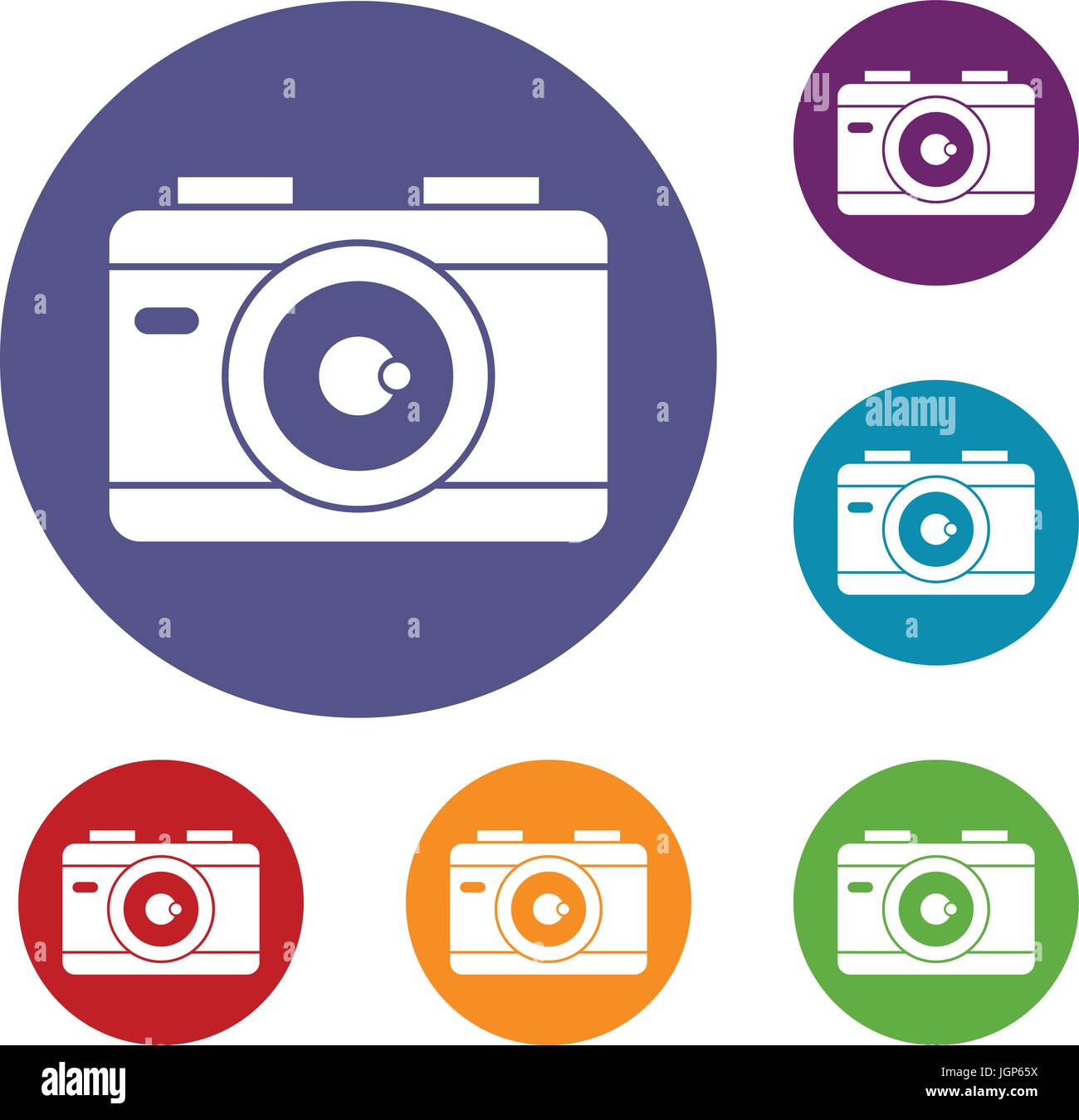 Photo camera icons set Stock Vector Image & Art - Alamy