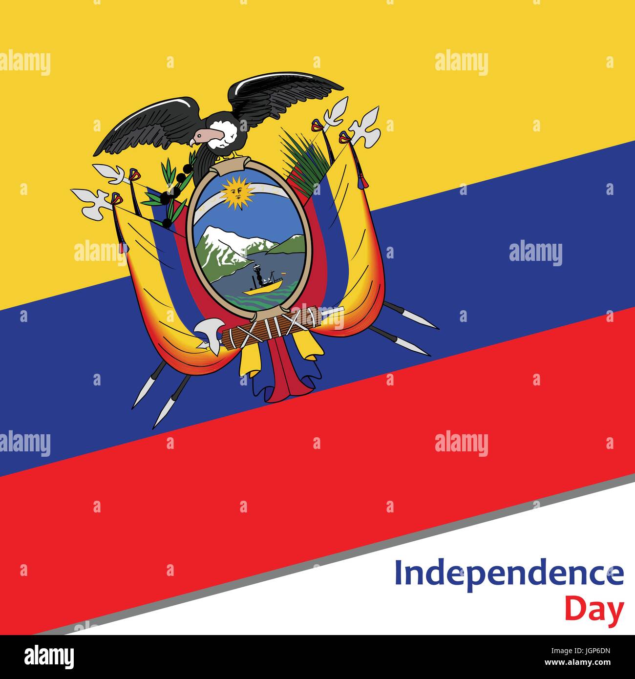Ecuador independence day Stock Vector Image & Art - Alamy