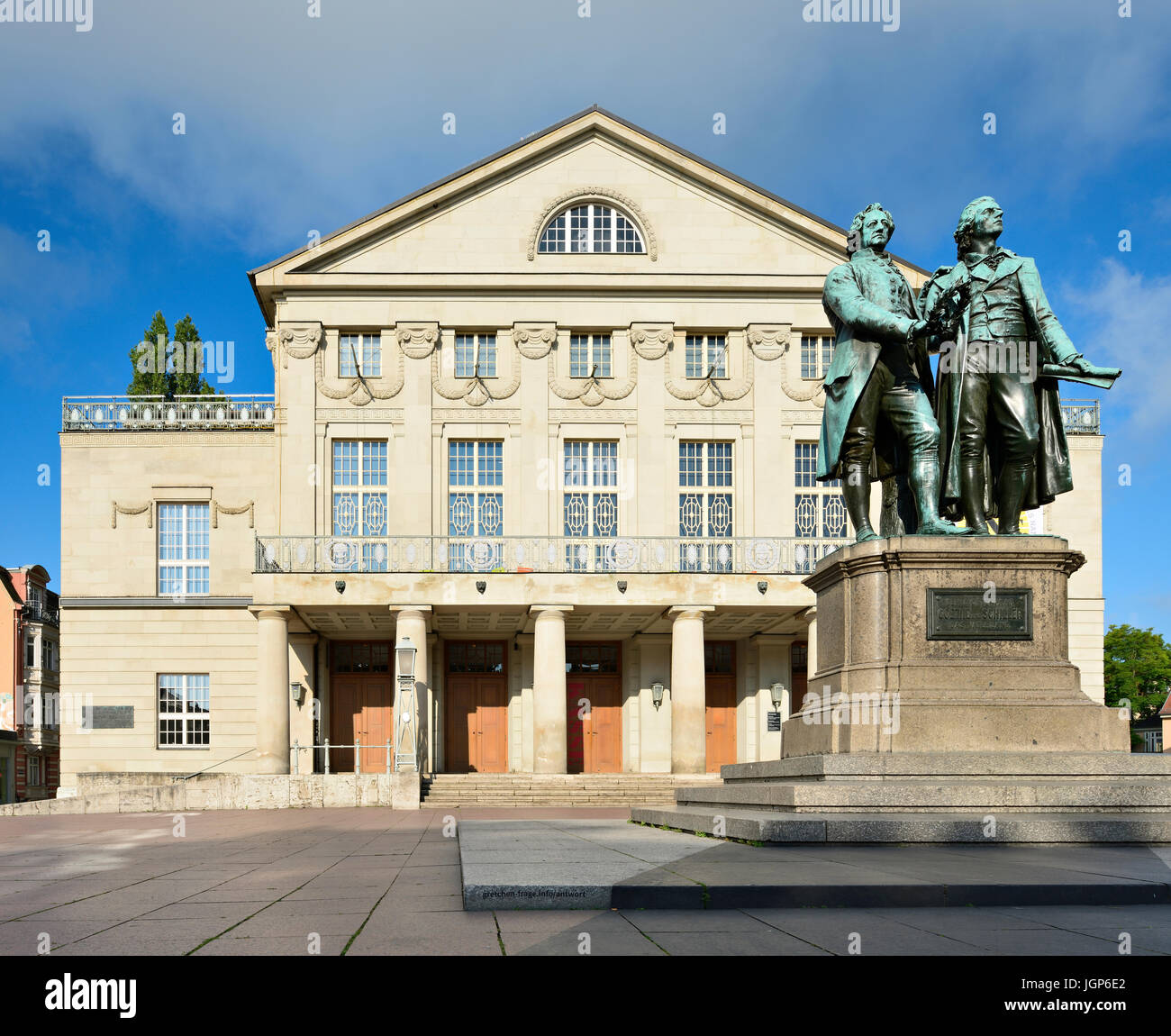 Goethe and schiller monument hi-res stock photography and images - Alamy