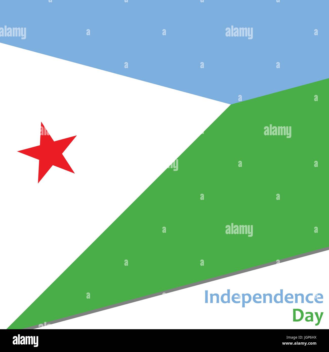 Djibouti national flag waving government Stock Vector Images - Alamy