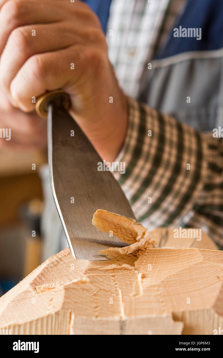 Wood carving carve wooden hi-res stock photography and images - Alamy