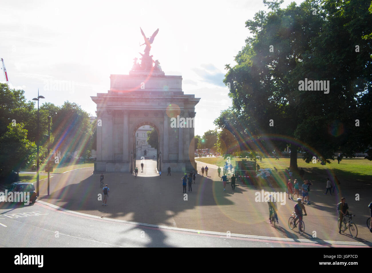 Wellington Arch, Hyde Park Corner, London, England, UK Stock Photo - Alamy