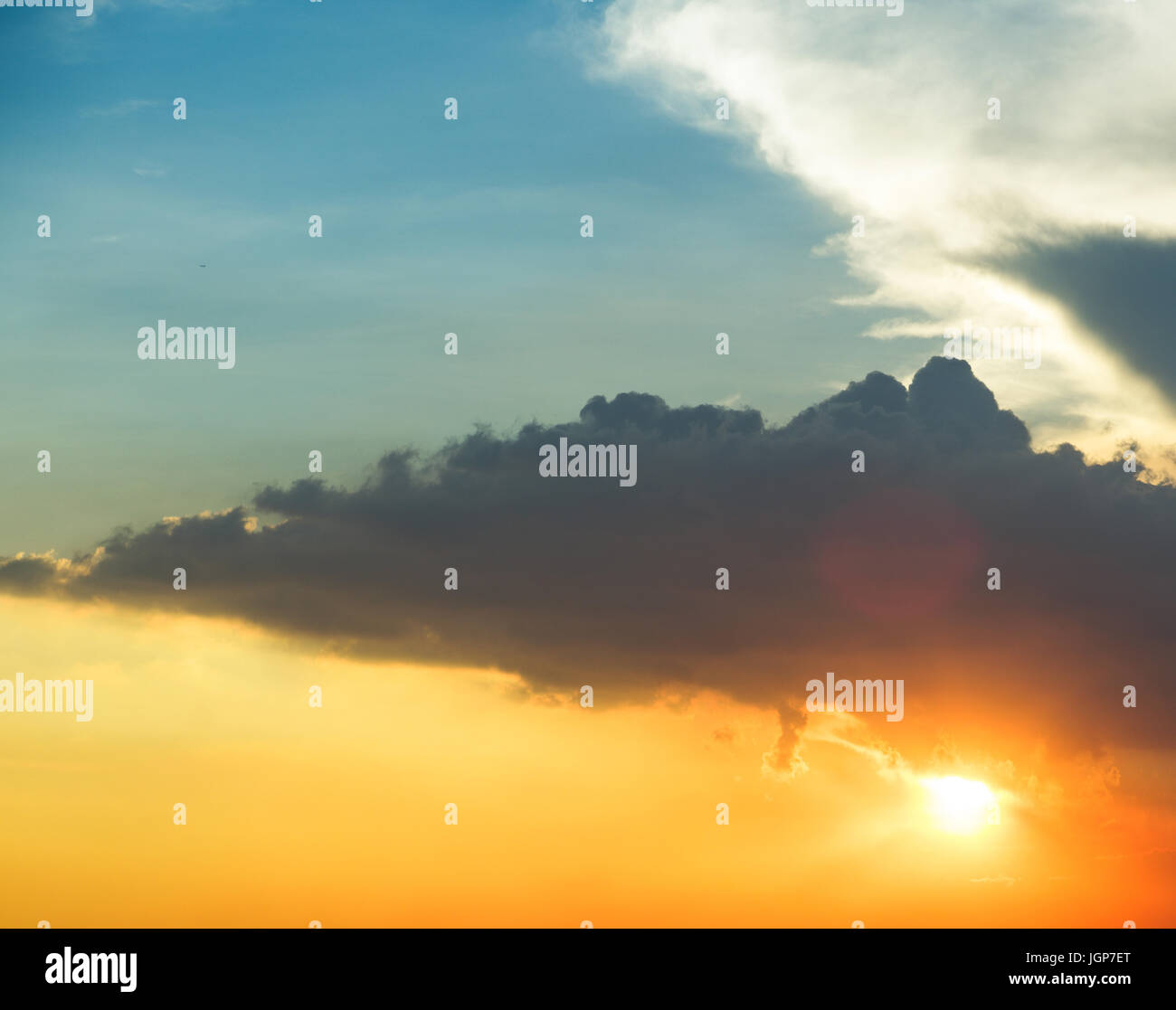 Natural background of the blue sky with clouds Stock Photo - Alamy