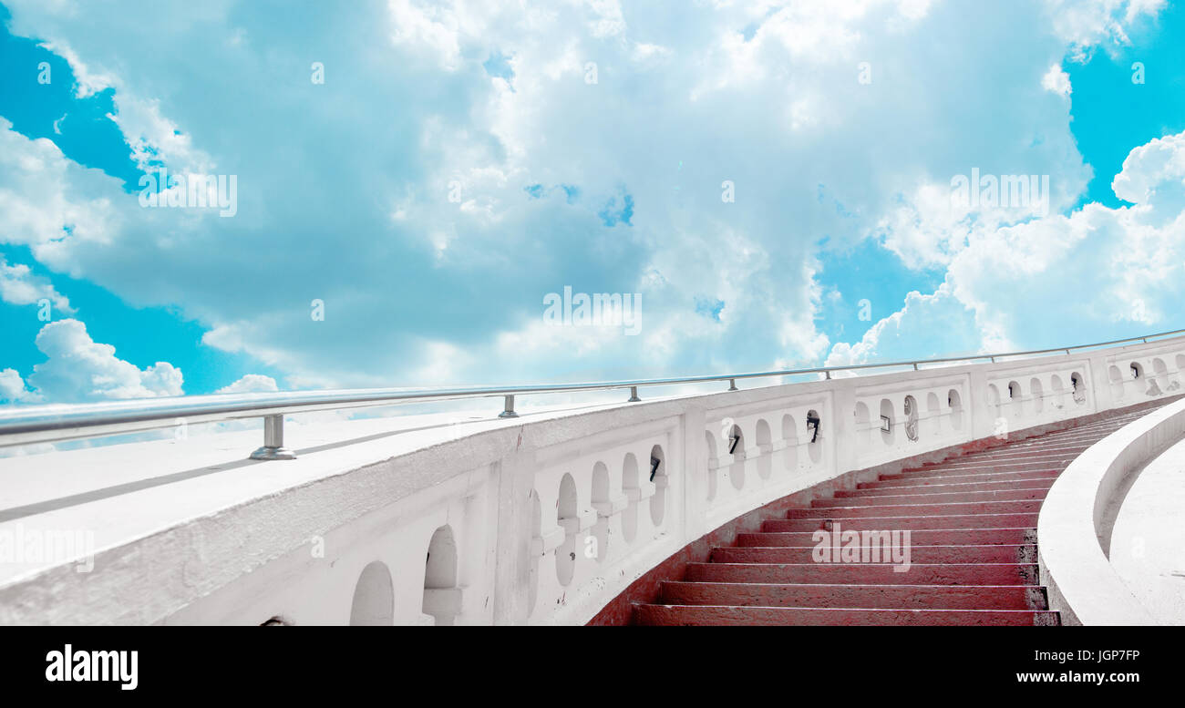 Heaven clouds stairs hi-res stock photography and images - Alamy