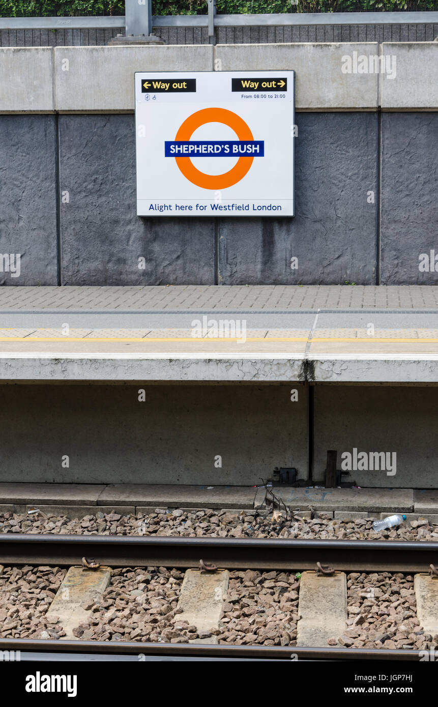 Shepherd's Bush Overground train station Stock Photo - Alamy