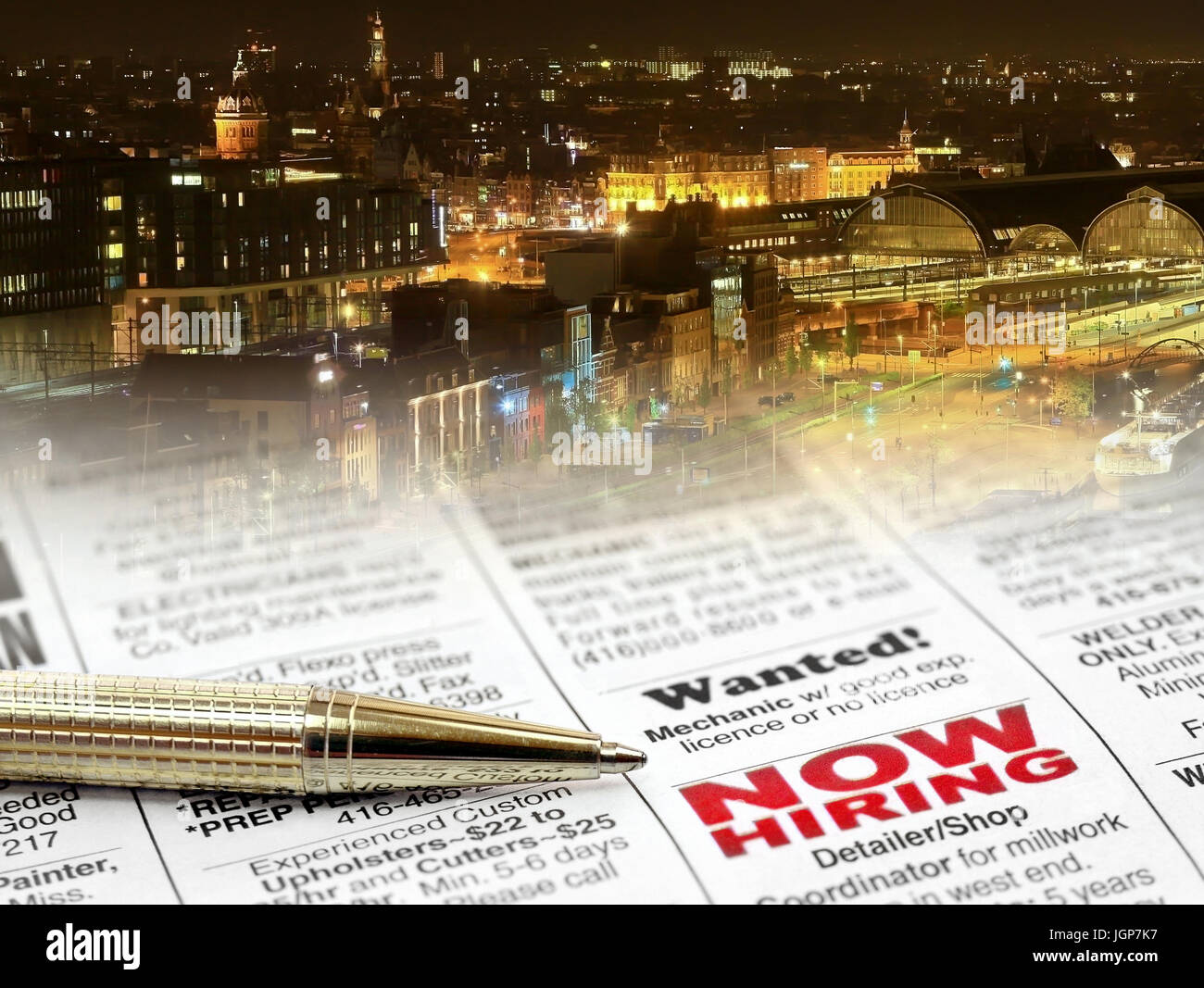 Job advertisement newspaper hi-res stock photography and images - Alamy
