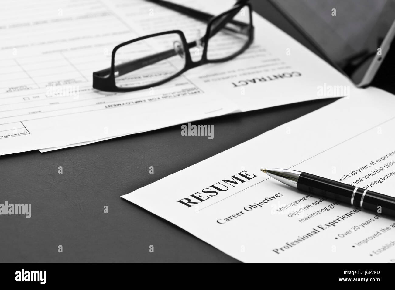 Resume job application on hi-res stock photography and images - Alamy