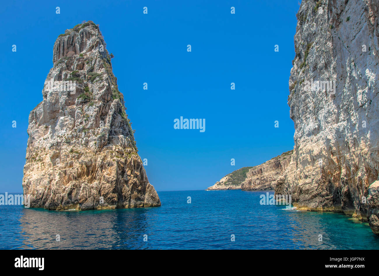 Greece, Paxos Island - Ionian Sea - Ortholithos Rock Stock Photo - Alamy