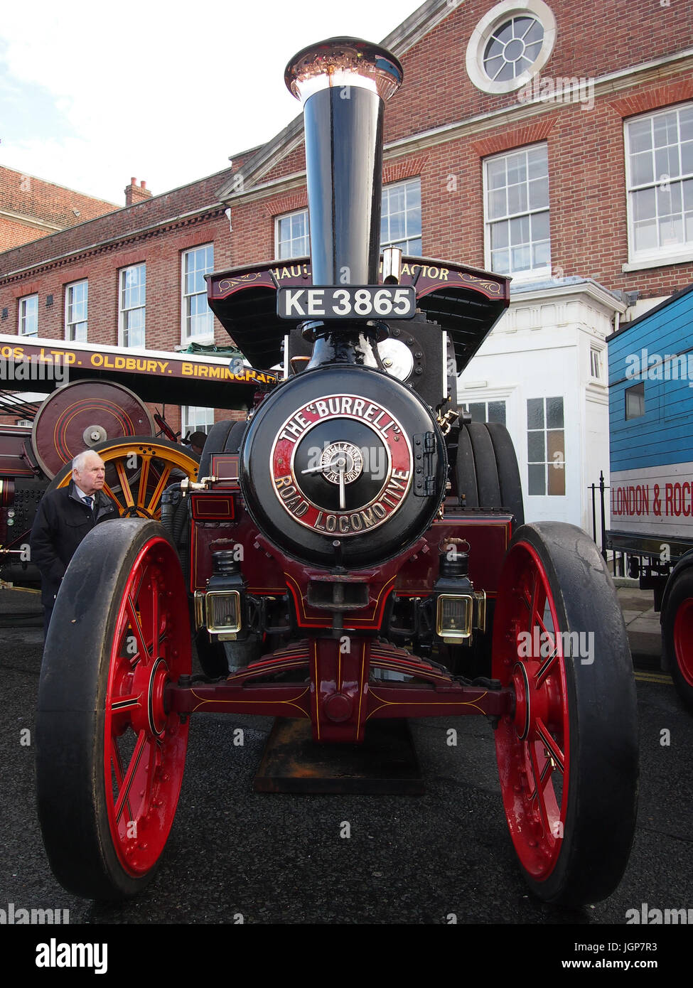 A steam traction engine Stock Photo - Alamy