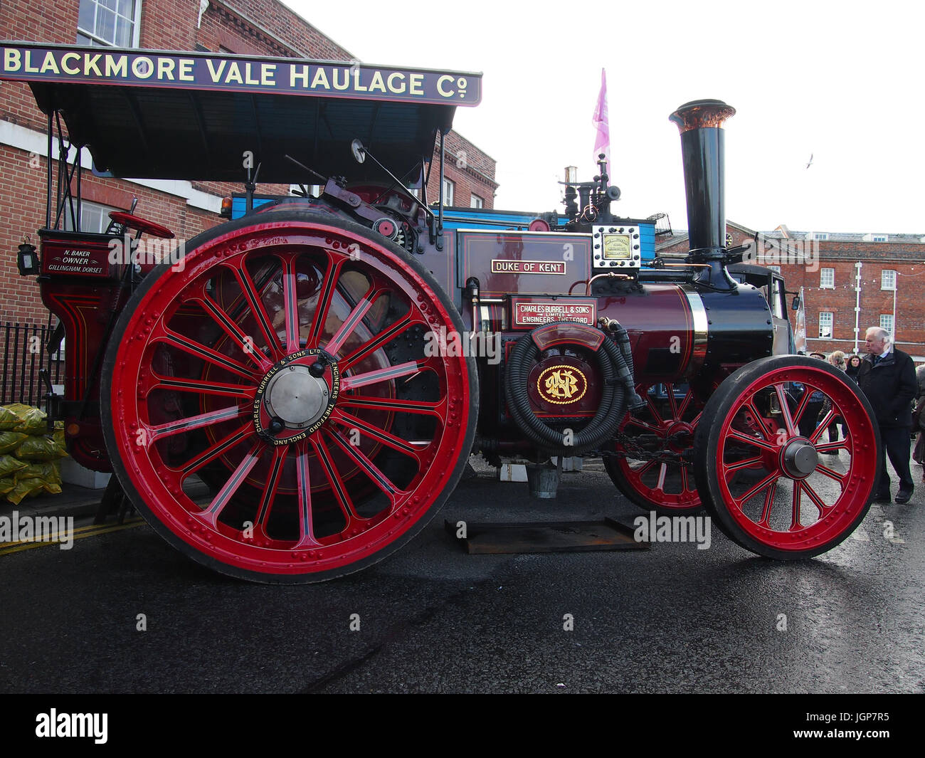 A steam traction engine Stock Photo - Alamy