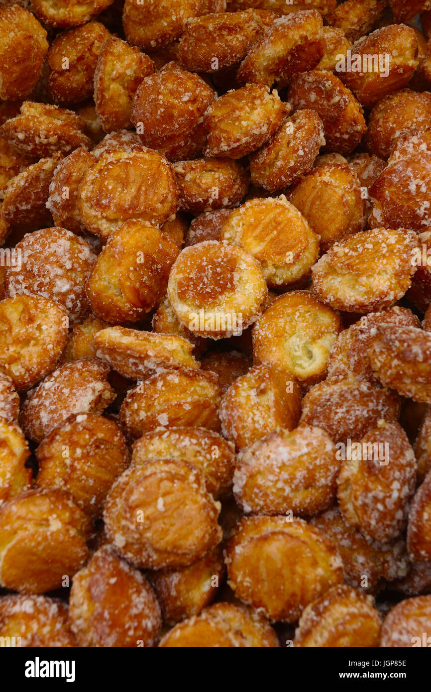 Chouquettes also known as French Cream Puffs or Pastry Puffs seen at a ...