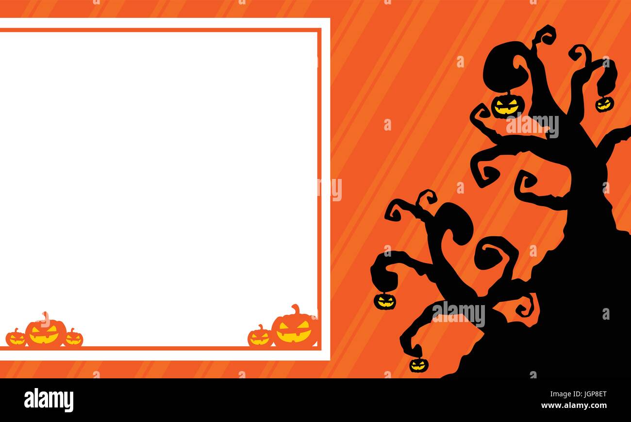 Halloween background for greeting card Stock Vector Image & Art - Alamy
