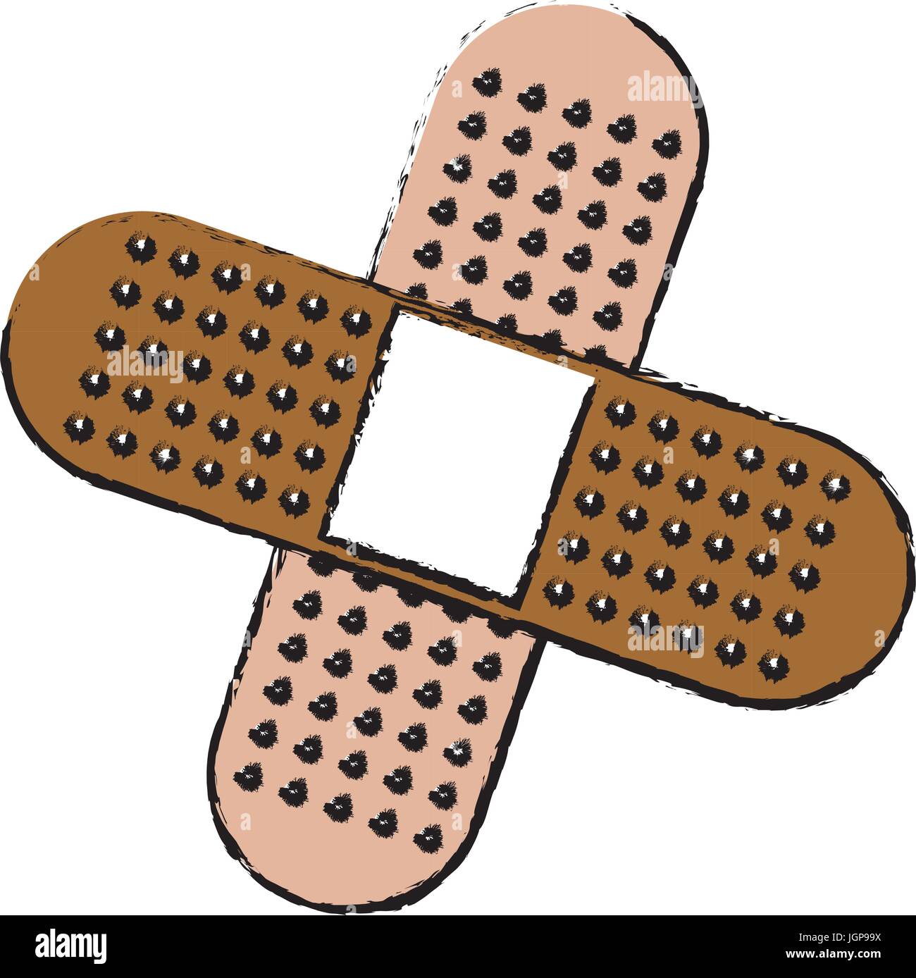 medical plaster icon bandaid element first aid kit vector illustration ...