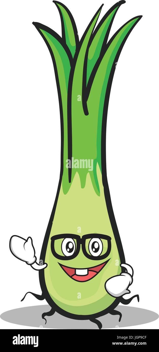 Cartoon illustration funny comic leek Stock Vector Images - Alamy