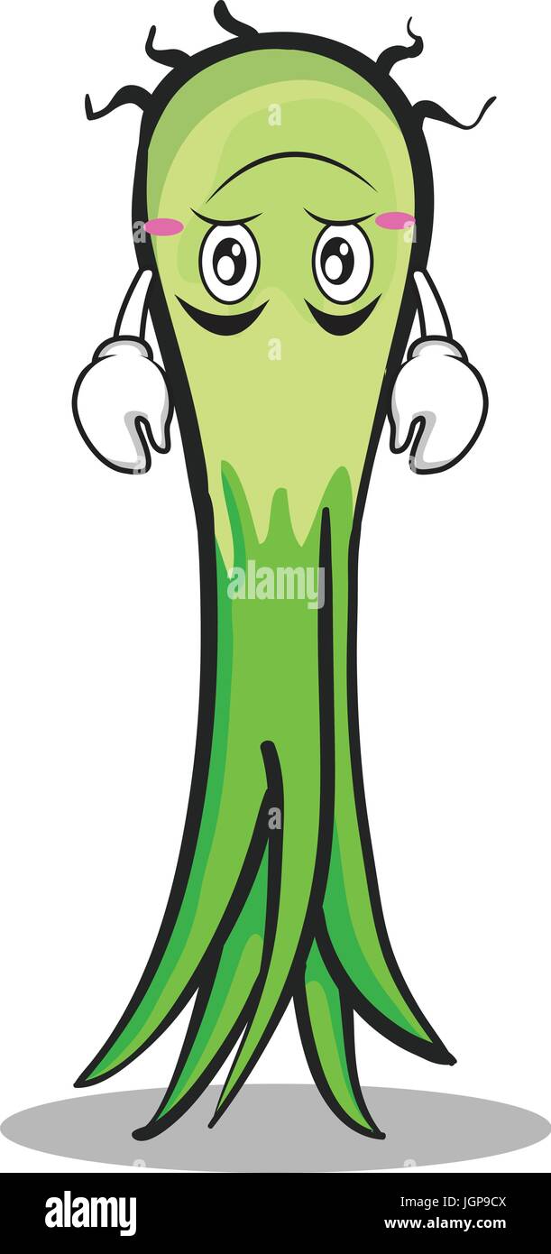Upside down leek character cartoon Stock Vector Image & Art - Alamy