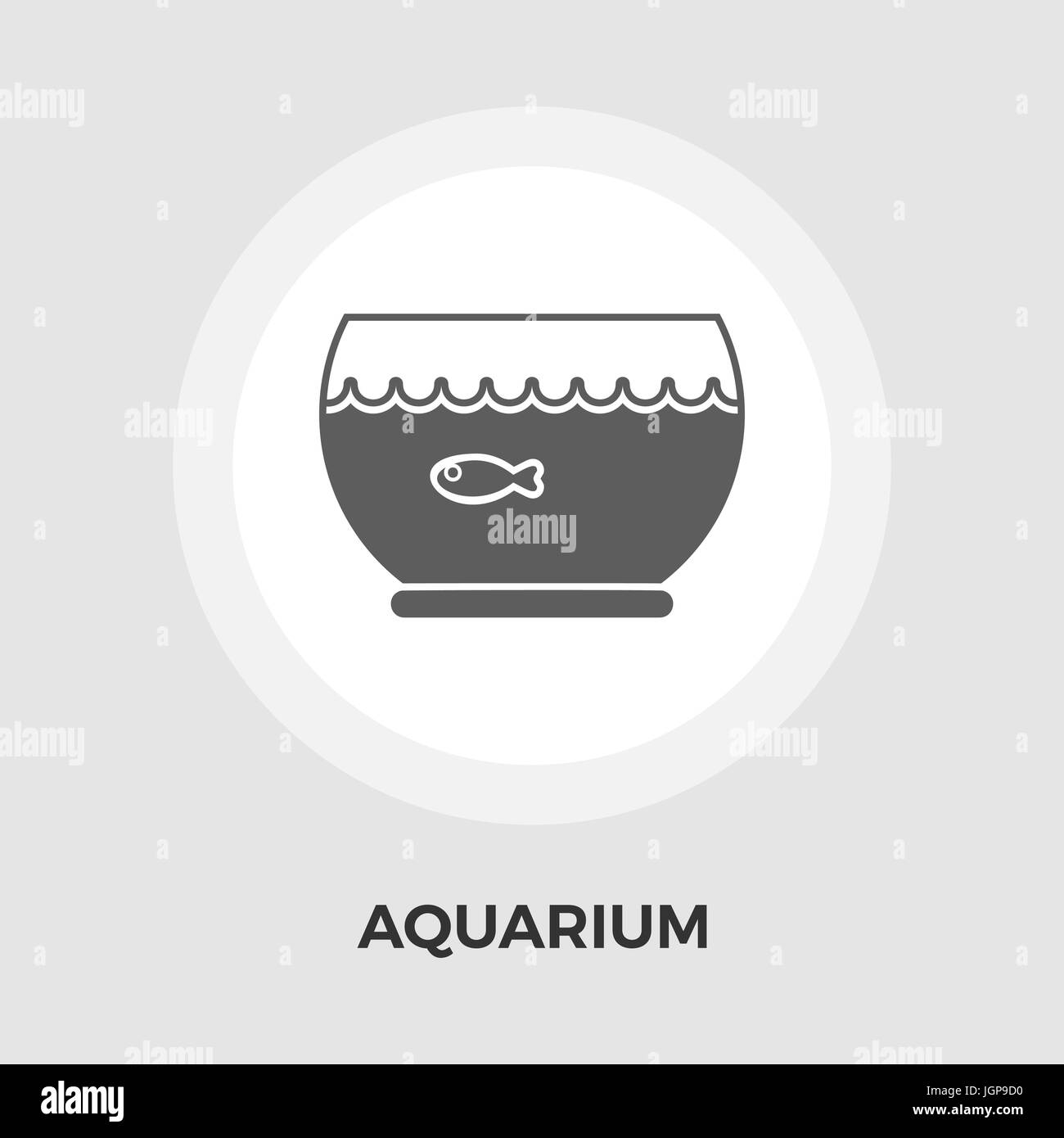 Aquarium Icon Vector. Flat icon isolated on the white background ...