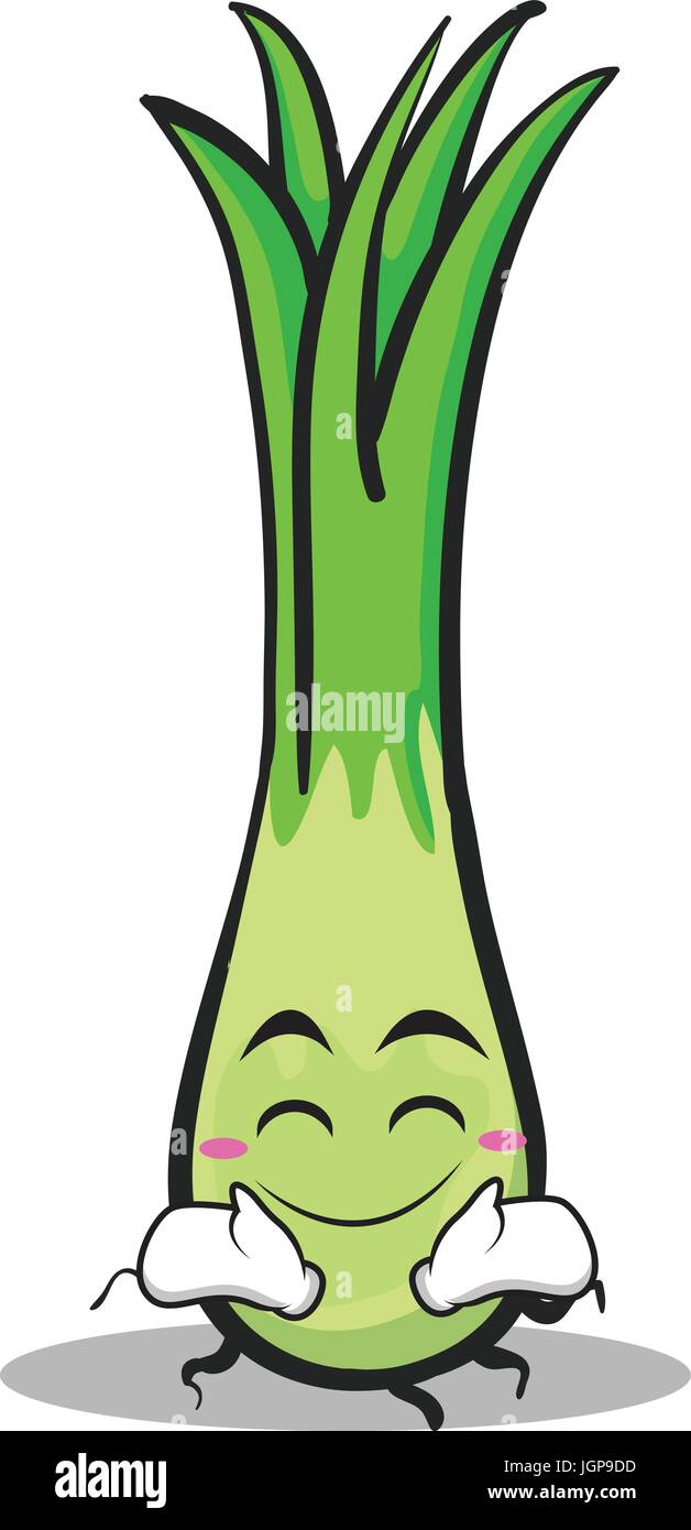 Happy leek character cartoon Stock Vector Image & Art - Alamy