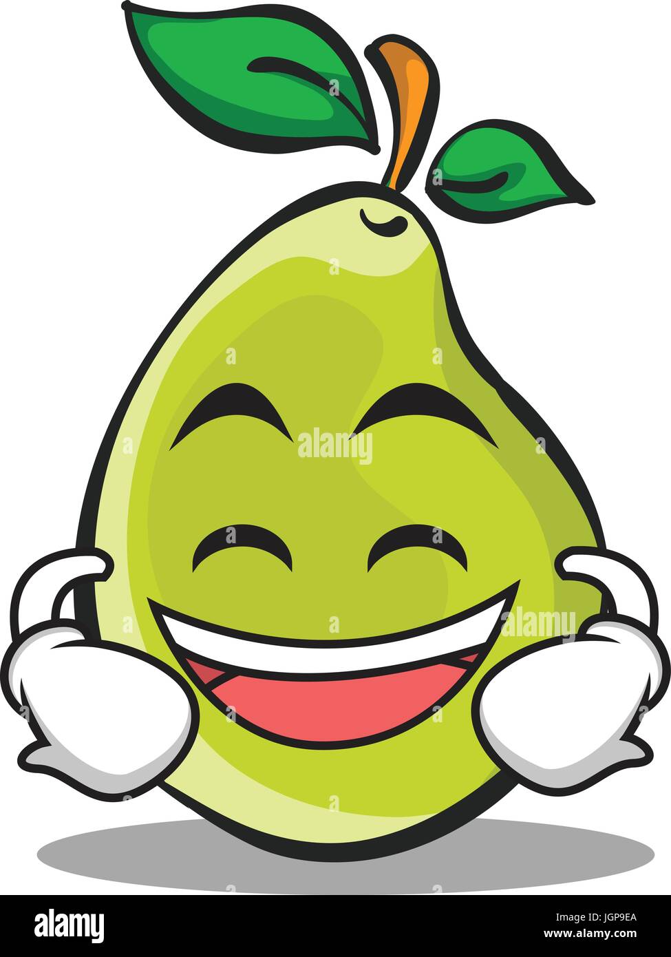 Laughing face pear character cartoon Stock Vector Image & Art - Alamy