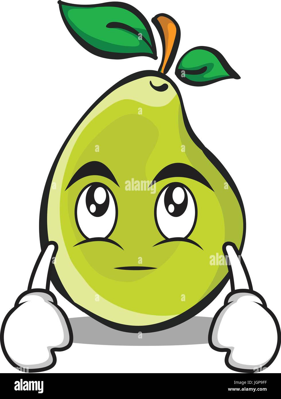 Eye roll pear character cartoon Stock Vector Image & Art - Alamy