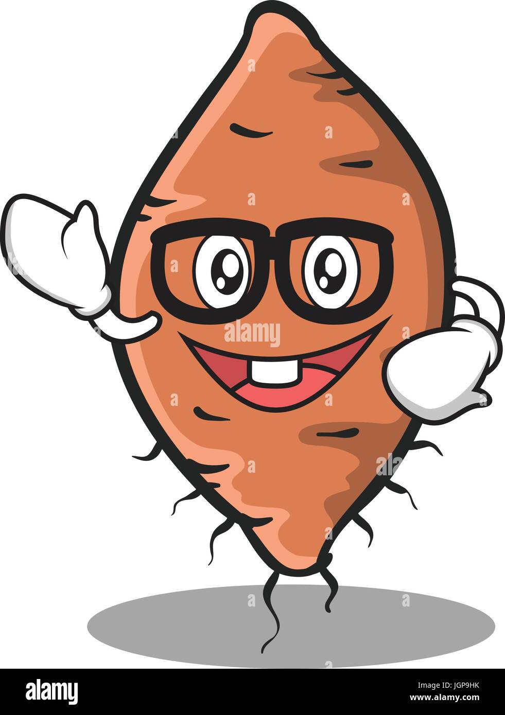 Geek yam character cartoon style Stock Vector Image & Art - Alamy