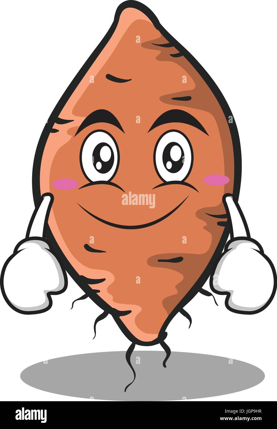 Smile yam character cartoon style Stock Vector Image & Art - Alamy