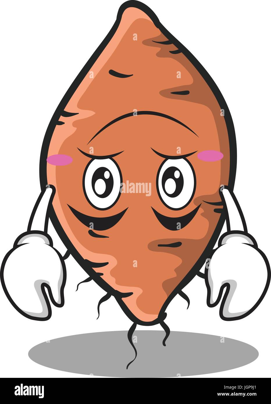 Upside down yam character cartoon style Stock Vector Image & Art - Alamy