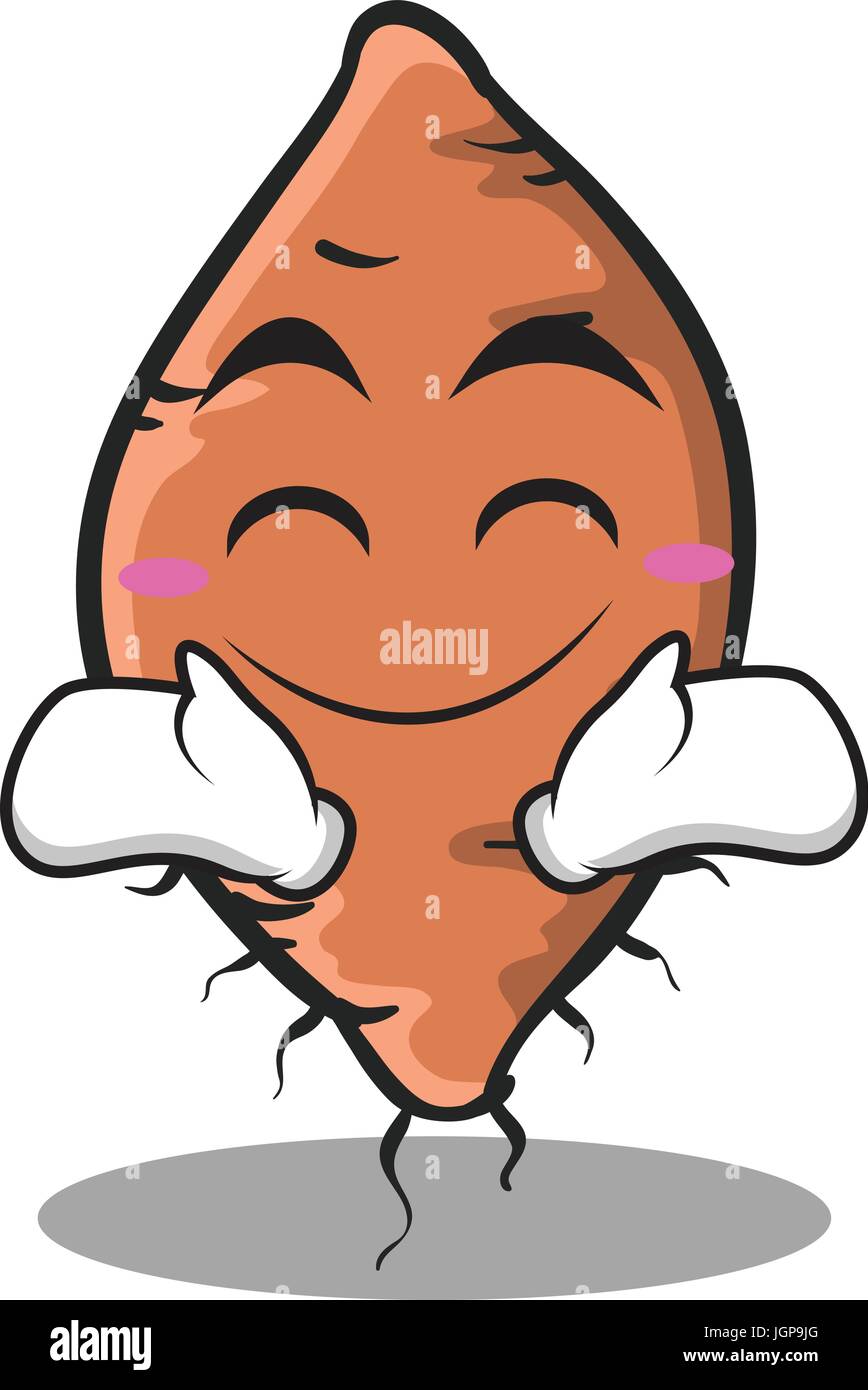 Happy face yam character cartoon style Stock Vector Image & Art - Alamy