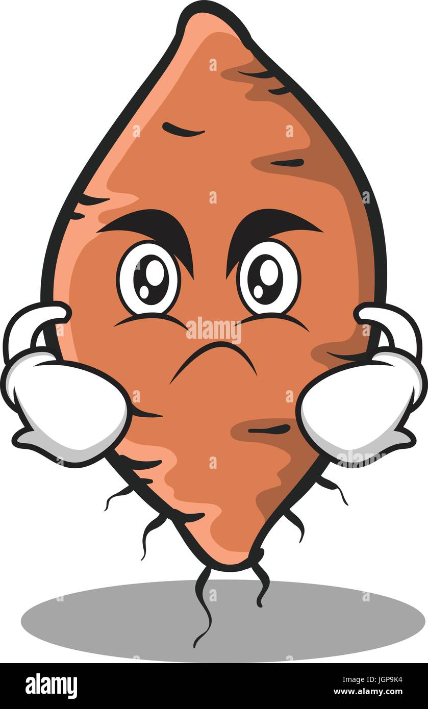 Angry yam character cartoon style Stock Vector Image & Art - Alamy