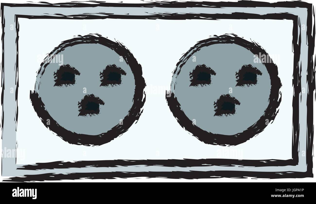 energy electricity socket power connector vector illustration Stock ...