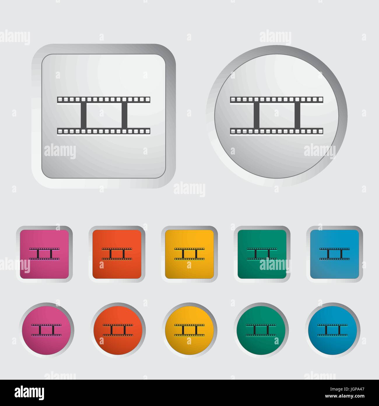 Film icon. Vector illustration EPS Stock Vector Image & Art - Alamy