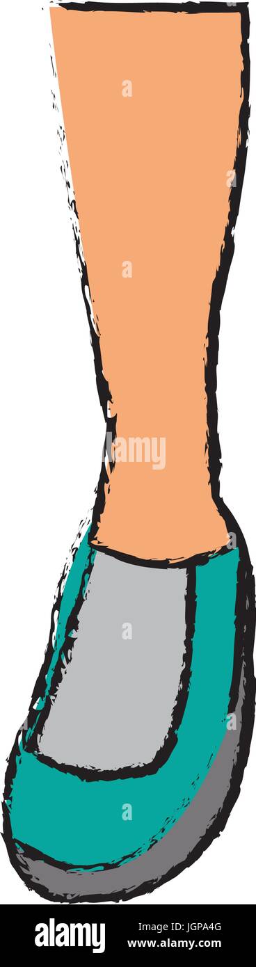 feet sneaker sport shoe design icon vector illustration Stock Vector ...
