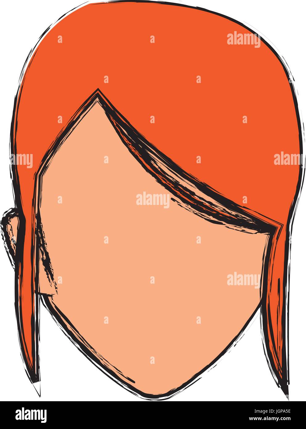 default woman avatar people female icon vector illustration Stock ...
