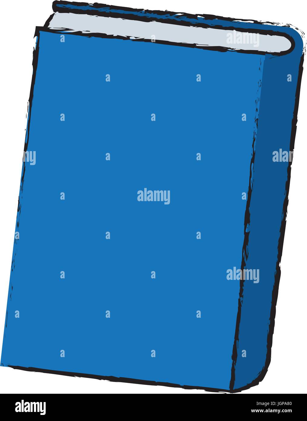 blue book close learn literature knowledge vector illustration Stock ...