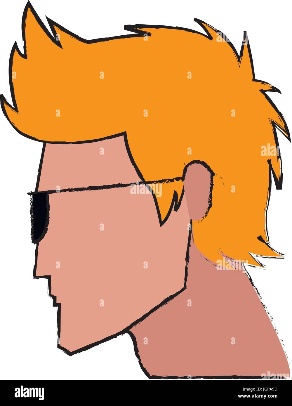 profile man character face image vector illustration Stock Vector Image ...