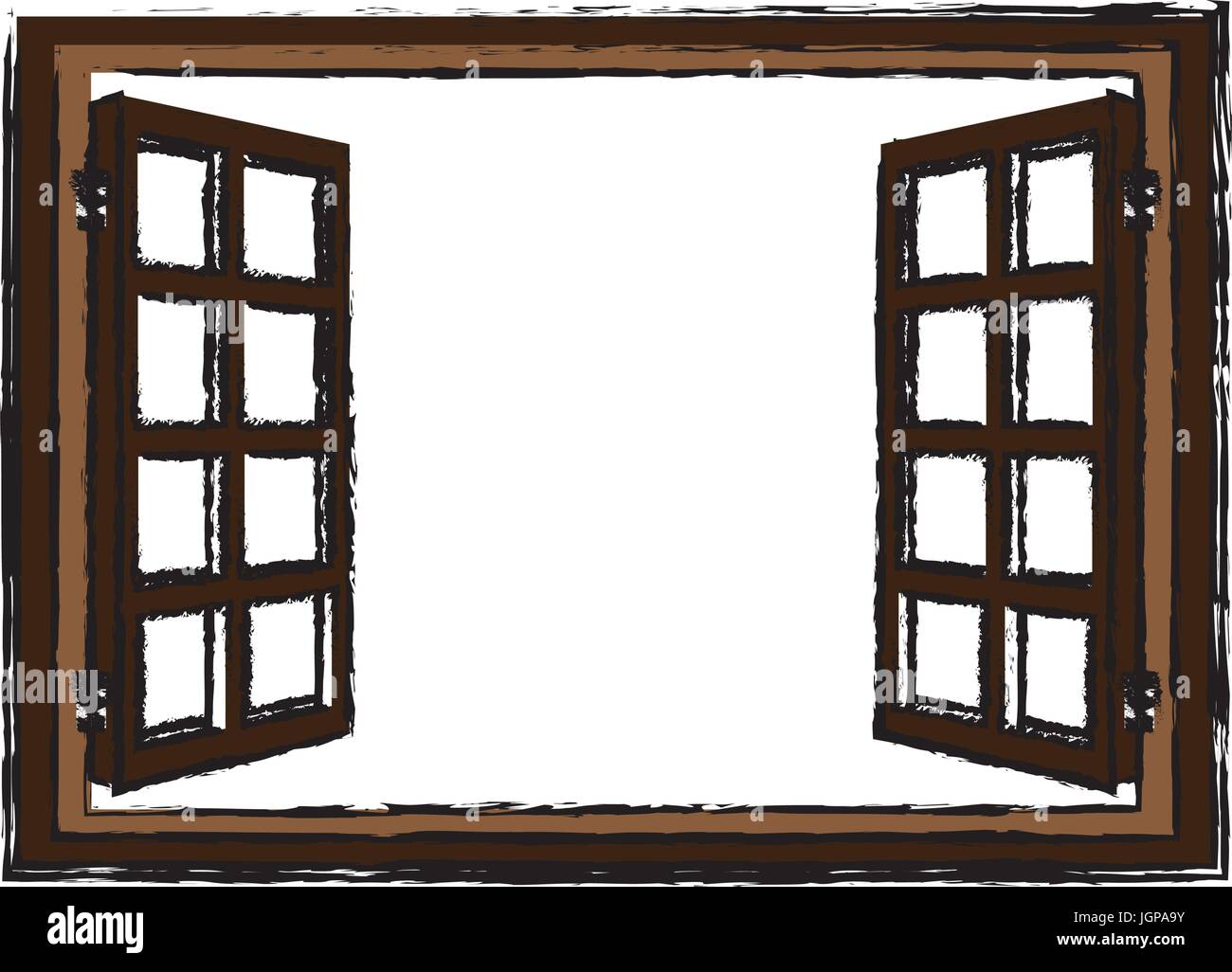 Open Window Frame
