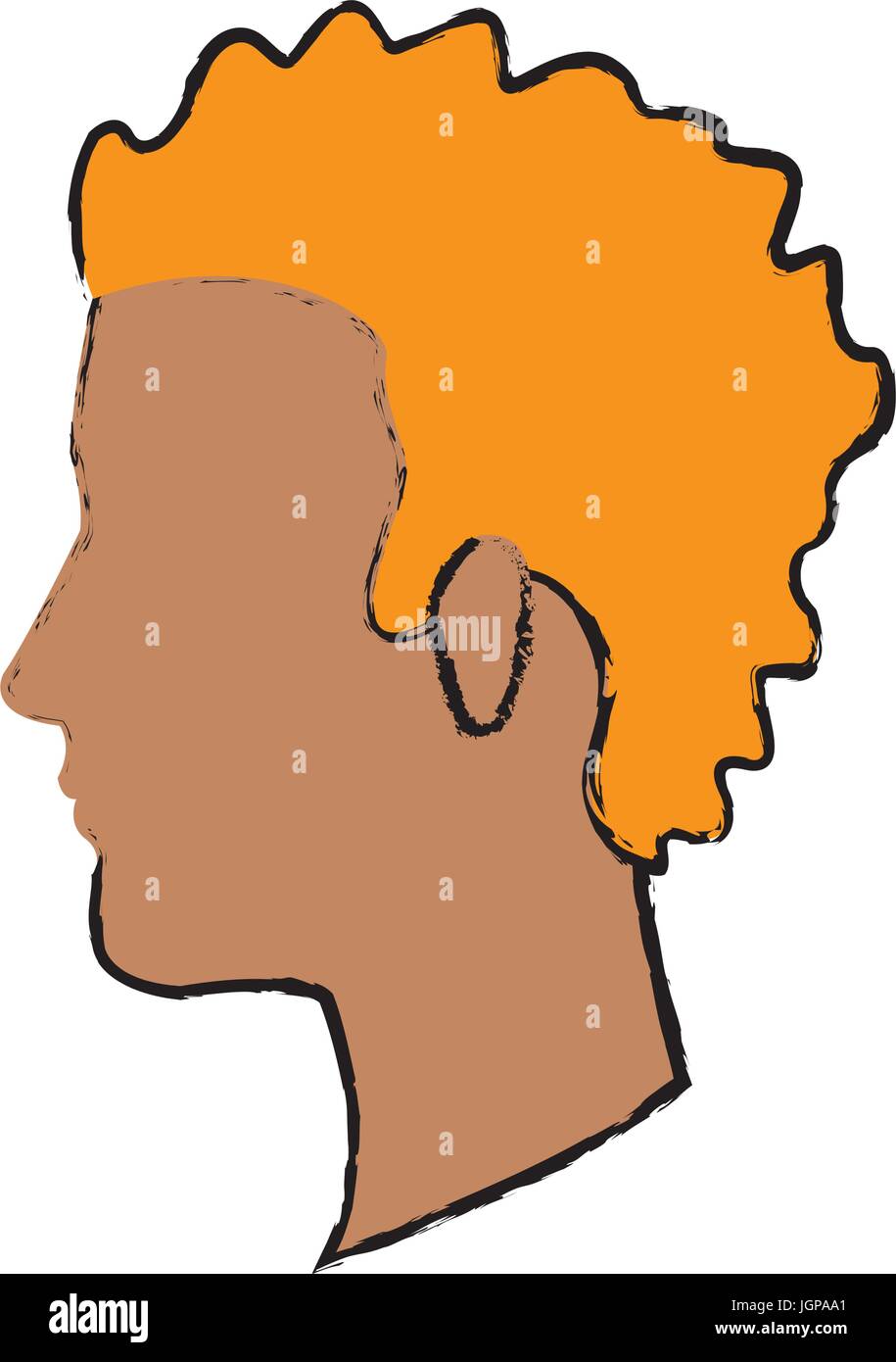 profile man young character people vector illustration Stock Vector ...
