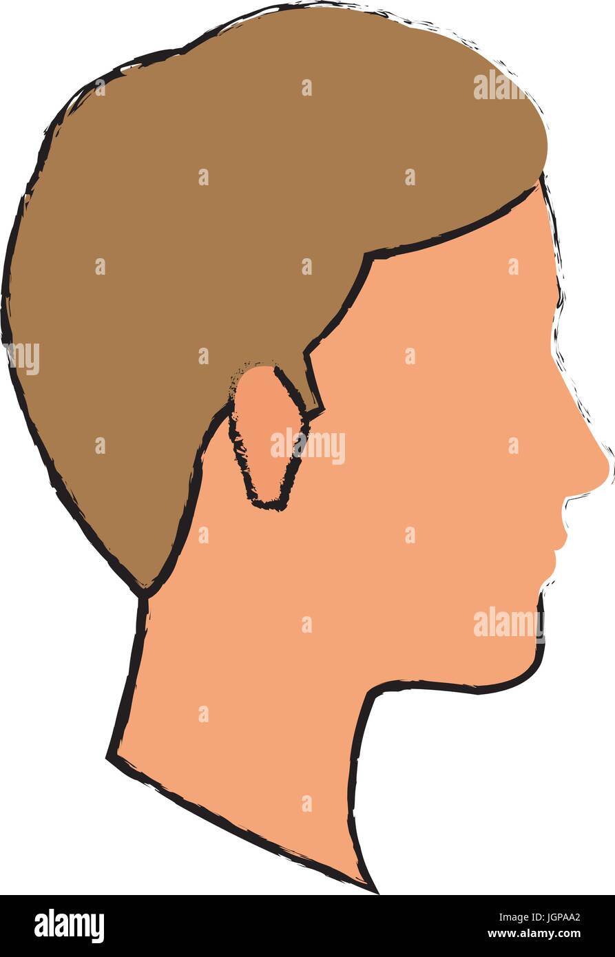 profile man young character people vector illustration Stock Vector ...