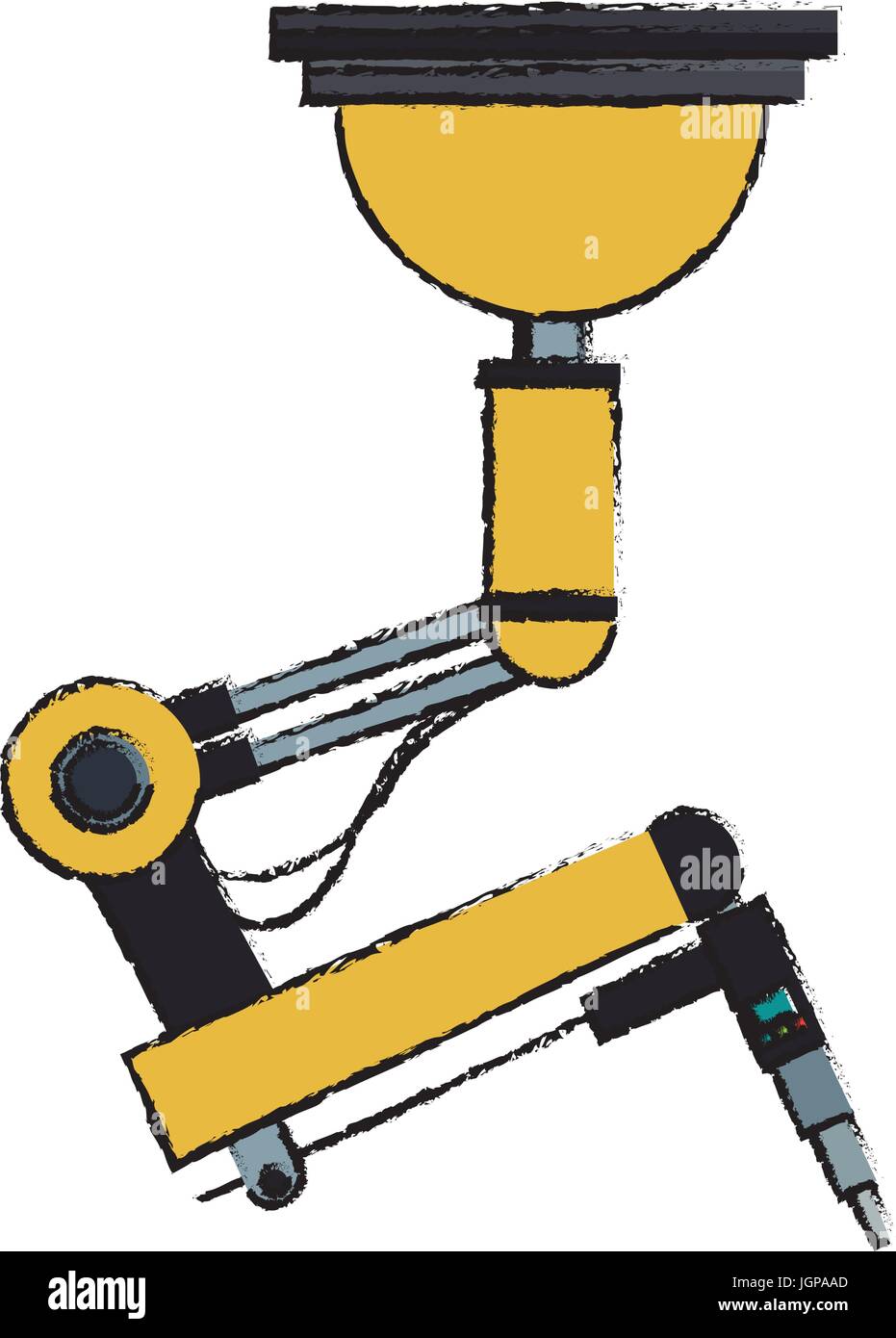 robotic arms robot industrial technology and factory symbol vector ...