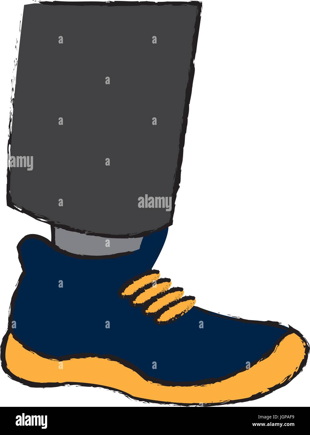 Jean shoe Stock Vector Images - Alamy