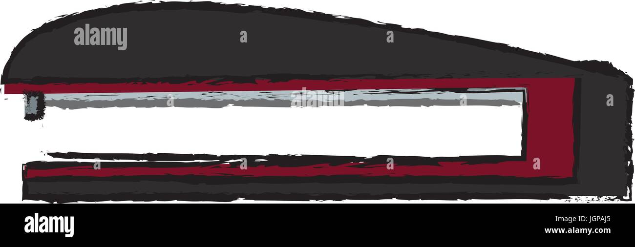 stapler and metal staple office vector illustration Stock Vector Image ...